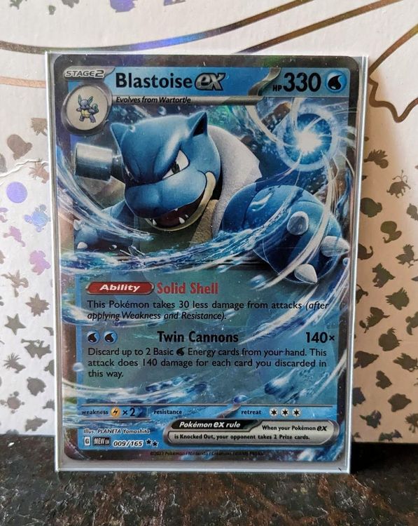 Pokémon-Karte Blastoise / Turtok EX (MEW | 009 | EN) | Kaufen auf Ricardo