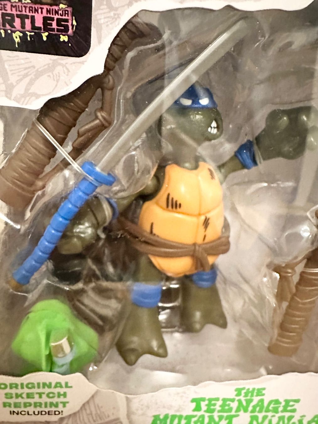 PLAYMATES 2024 TMNT NINJA TURTLES ORIGINAL SKETCH LEONARDO (Neu und ...