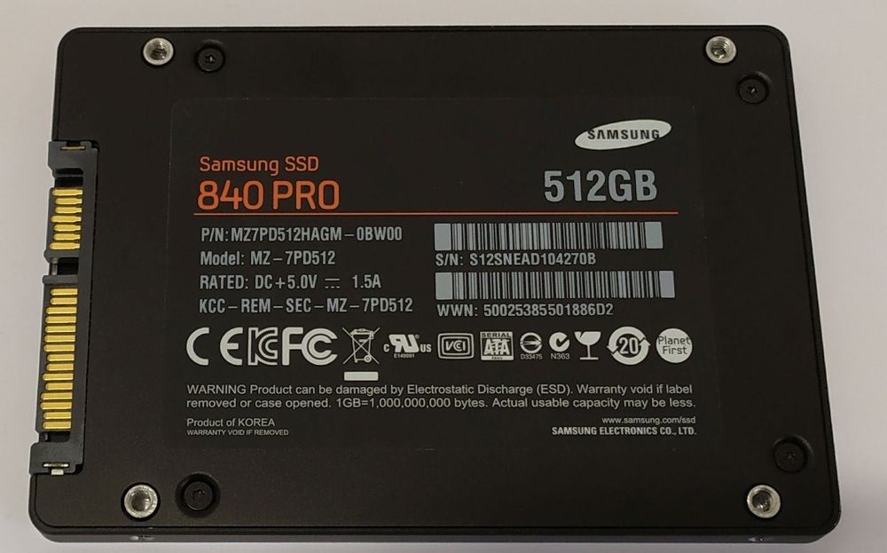 Samsung SSD 840 Pro / 512 GB | Kaufen auf Ricardo