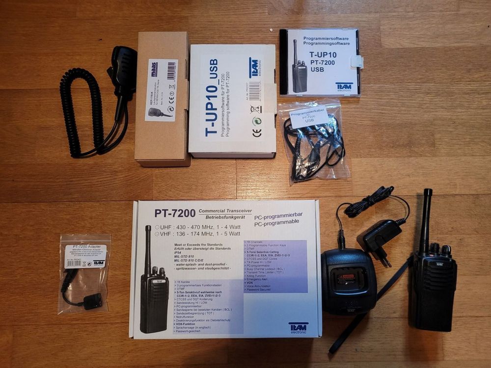 Funkgerät TEAM PT-7200 VHF mit Zubehör | Kaufen auf Ricardo