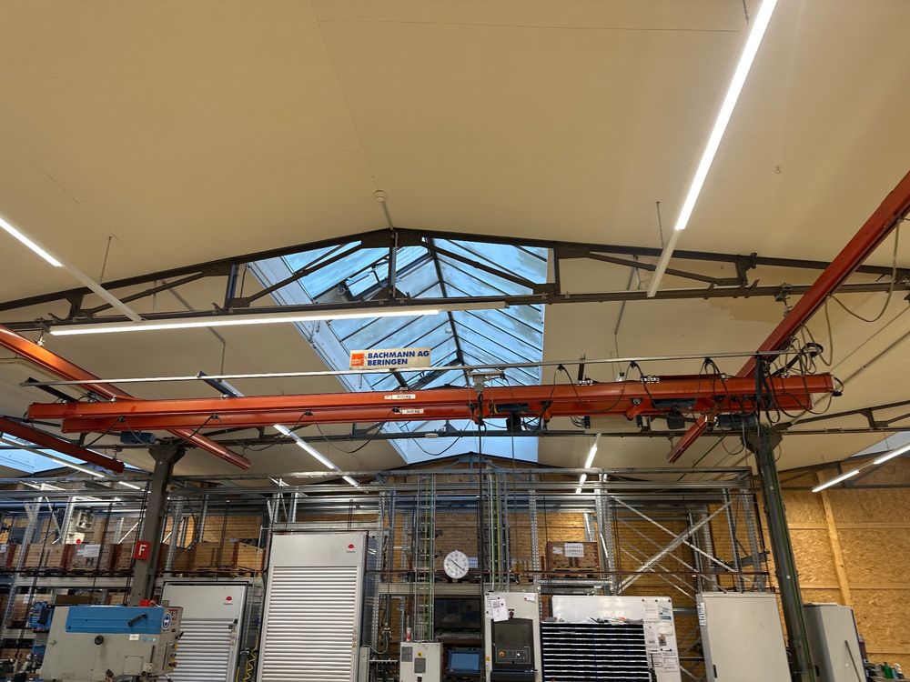 Lot2 Hallenkran Demag m. 2 Kettenkrane von Demag ca 23mx9m (Gebraucht ...