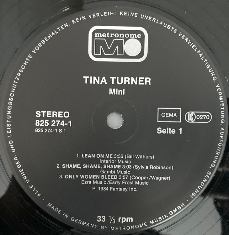 TINA TURNER - MINI (Gebraucht) in Poliez-Pittet für CHF 15 – mit ...
