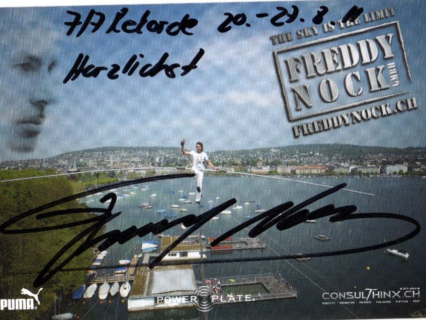 Autogrammkarte von Hochseilartist Freddy Nock CH, † (Gebraucht) in Muri ...