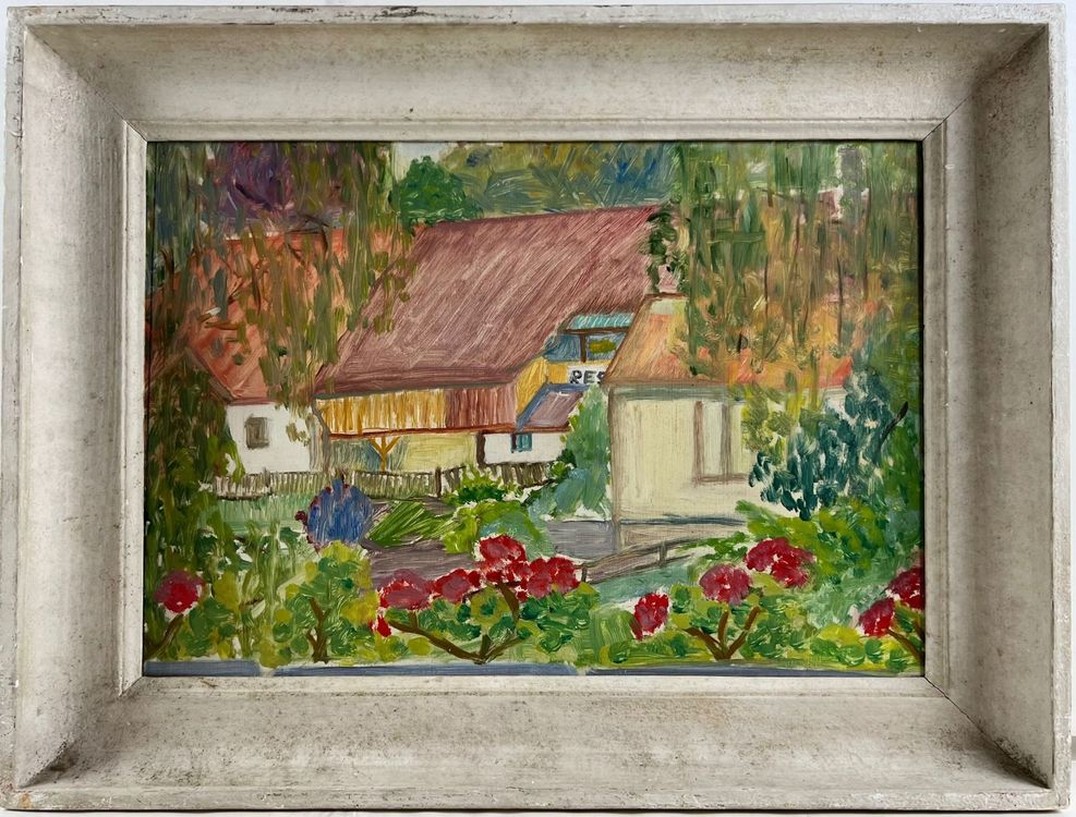 Haus Szene Gemälde | Kaufen auf Ricardo