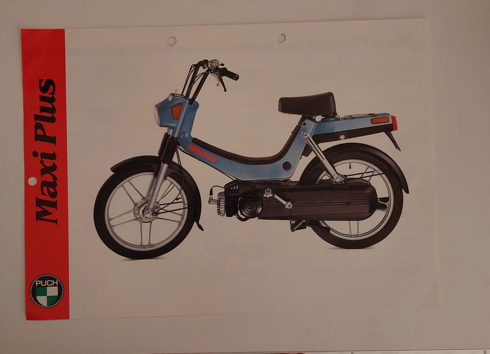 Prospekt Mofa Puch Maxi Plus Velomoteur (Gebraucht) in Schenkon für CHF ...