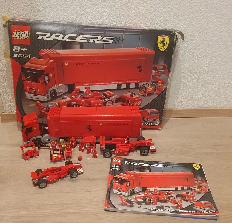 Lego Racers 8654 Ferrari F1 Team Truck und 8362 F1 Racer (Gebraucht) in ...