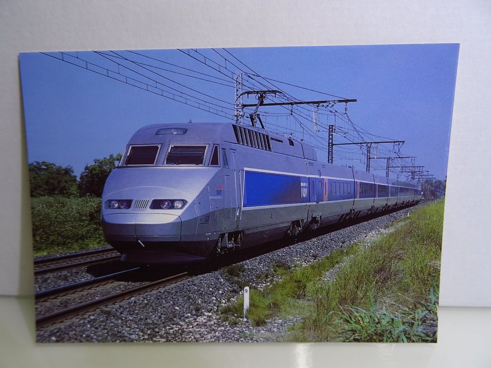 Postkarte TGV SNCF 539 ,3680 kW 300 km/h Montpellier 1994 (Gebraucht ...