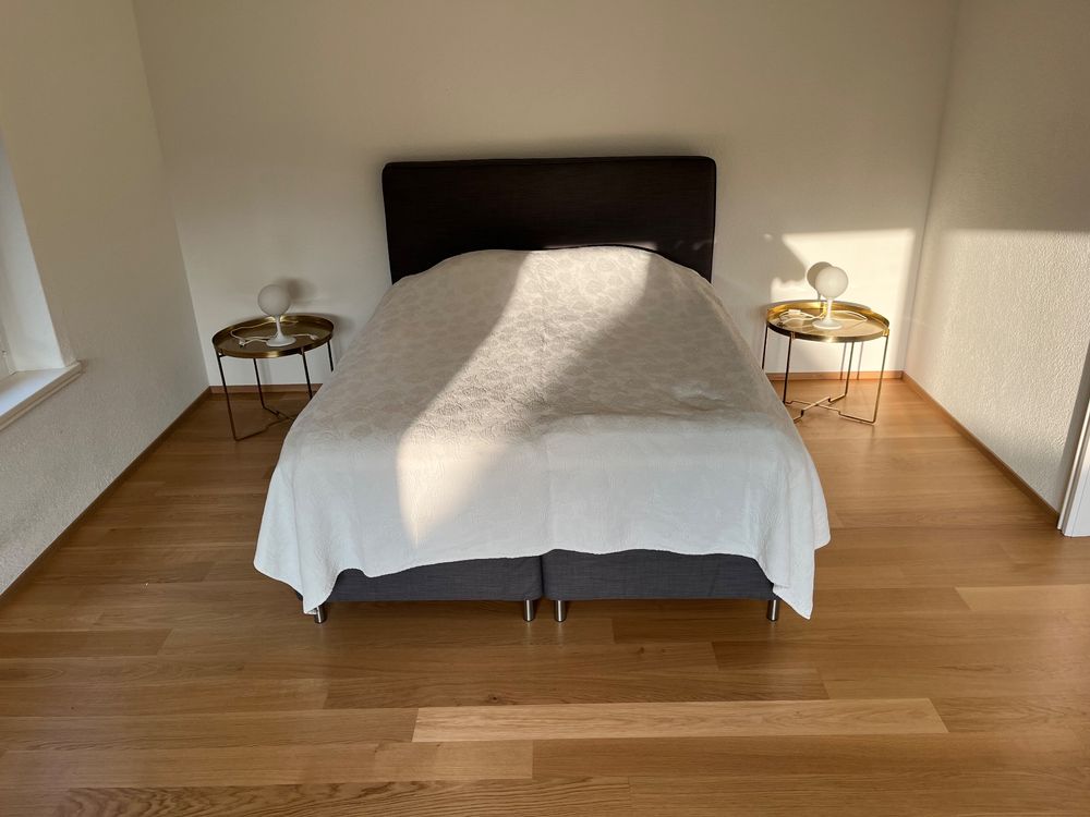 160 Boxspringbett Dunvik & Tussöy Topper von Ikea | Kaufen auf Ricardo