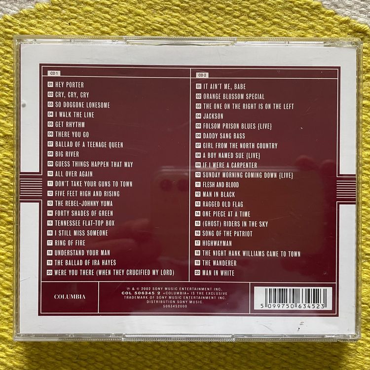 JOHNNY CASH-2CD THE VERY BEST/MAN IN BLACK (Gebraucht) in Rorschacherberg für CHF 4.9 – mit ...