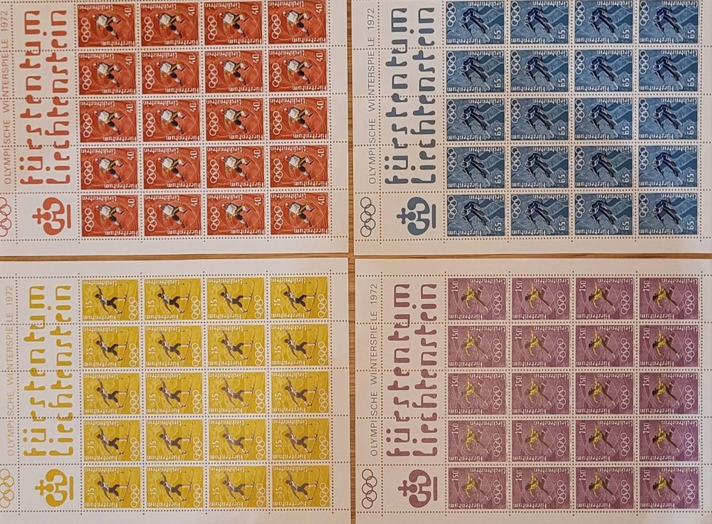 Los Mit Kleinbogen Lichtenstein ** Hans Erni 1972 Olympische (Gebraucht) in Biel/Bienne für CHF ...