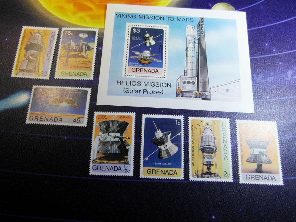 Raumfahrt Space Viking 1 + Helios Mission Grenada** (Neu (gemäss ...