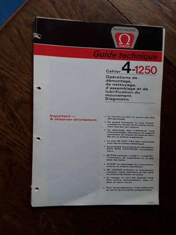 Omega Electronic Cal. 1250 Guide Techn. | Kaufen auf Ricardo