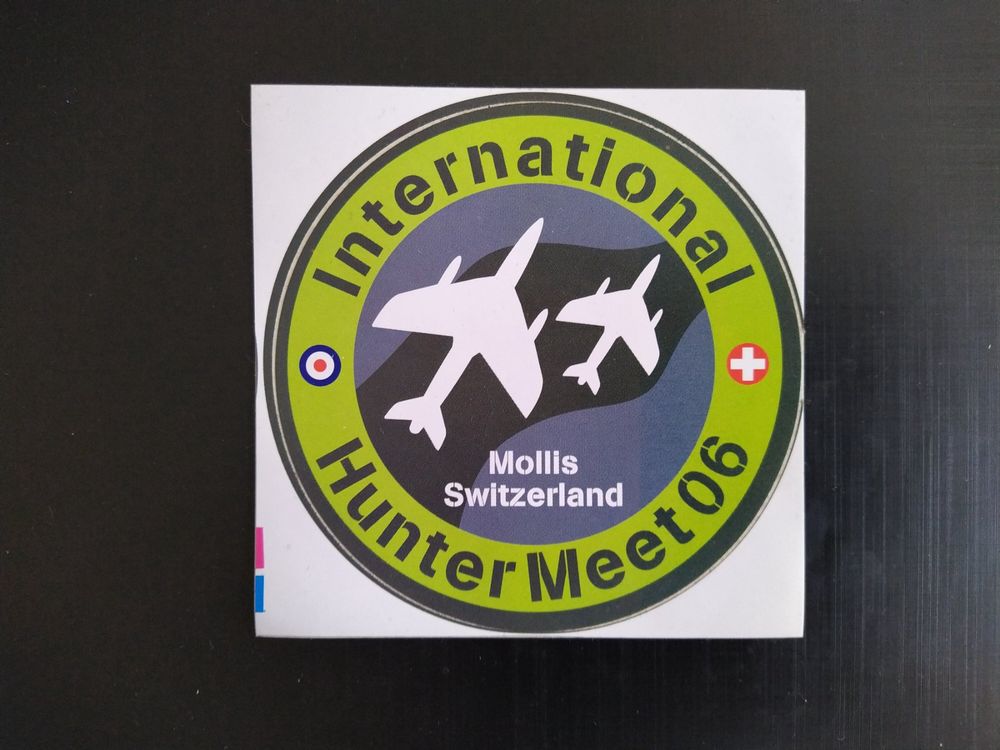 Abziehkleber International Hawker Hunter Meet 06 Mollis GL (Neu (gemäss ...