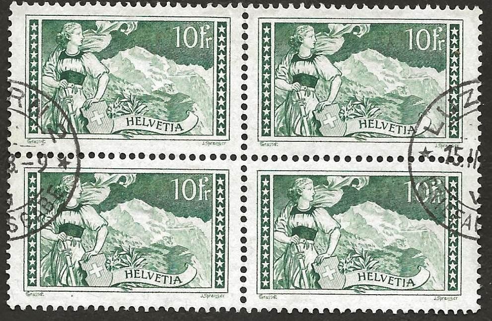 Schweiz Viererblock 1930 LUZERN FM 179 Kat. 300.- | Kaufen auf Ricardo
