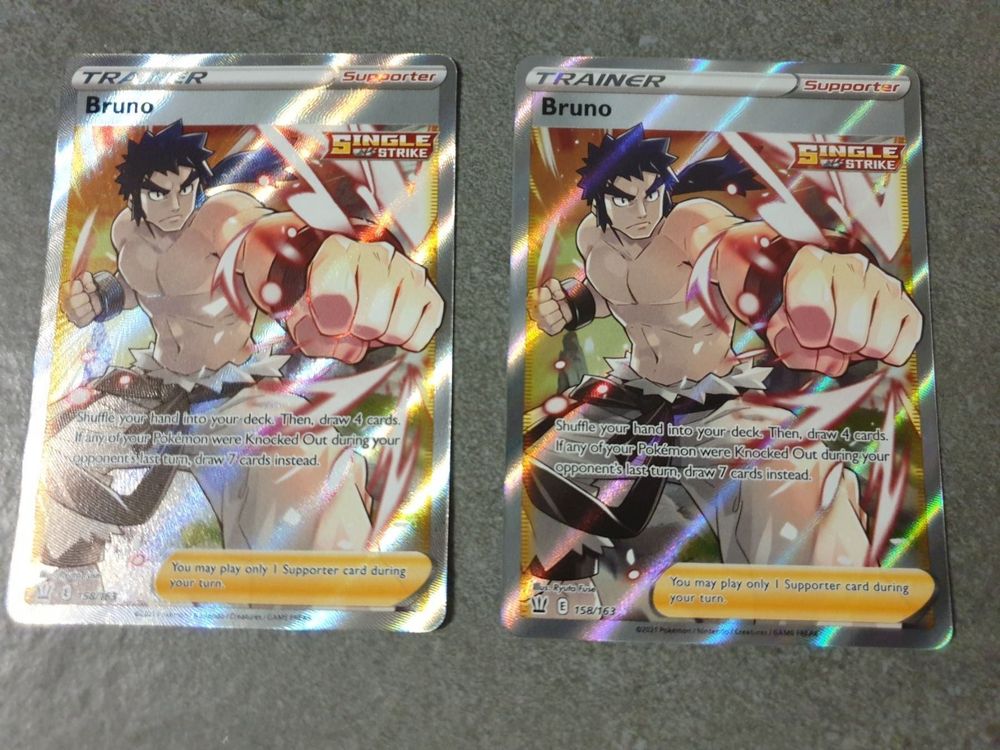 2 cartes de Bruno holographic pokemon. | Kaufen auf Ricardo