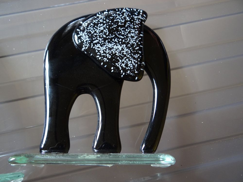 Bettina Eberle Glaskünstlerin Schweiz 2 Elefanten Set | Kaufen auf Ricardo