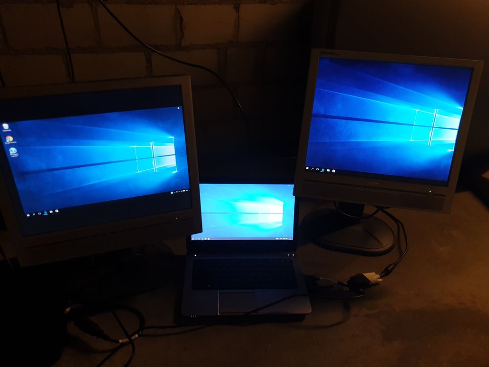 Notebook mit 2x Bildshirm Philips mit Kabel top zustand | Kaufen auf ...