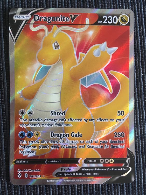 Pokemon Dragonite V Fullart Evolving Skies | Kaufen auf Ricardo
