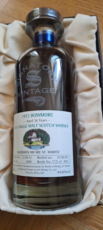 whisky Bowmore 36 ans num 175/470. Neuf. (Neuf avec emballage d'origine ...