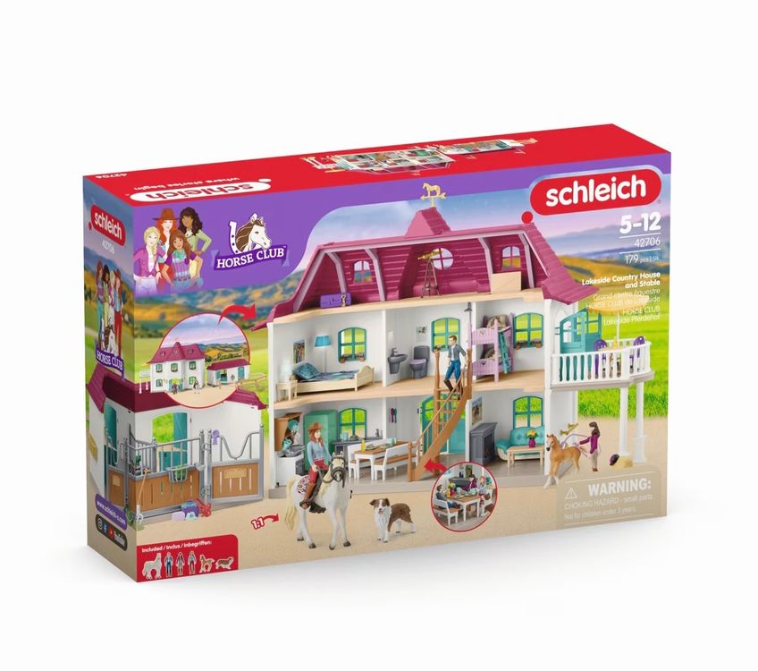 Schleich 42551 Horse Club Lakeside Pferdehof (Neu und originalverpackt ...