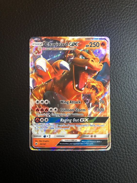 Burning Shadows Charizard GX 20/147 NM Ab 1 (Gebraucht) in Paradiso für CHF 12 – mit Lieferung ...