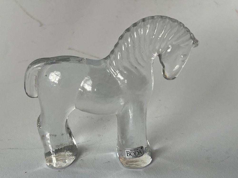 Figur Glas KOSTA BODA Schweden Pferd Pferdemotiv (Gebraucht) in Konolfingen für CHF 18 – mit ...