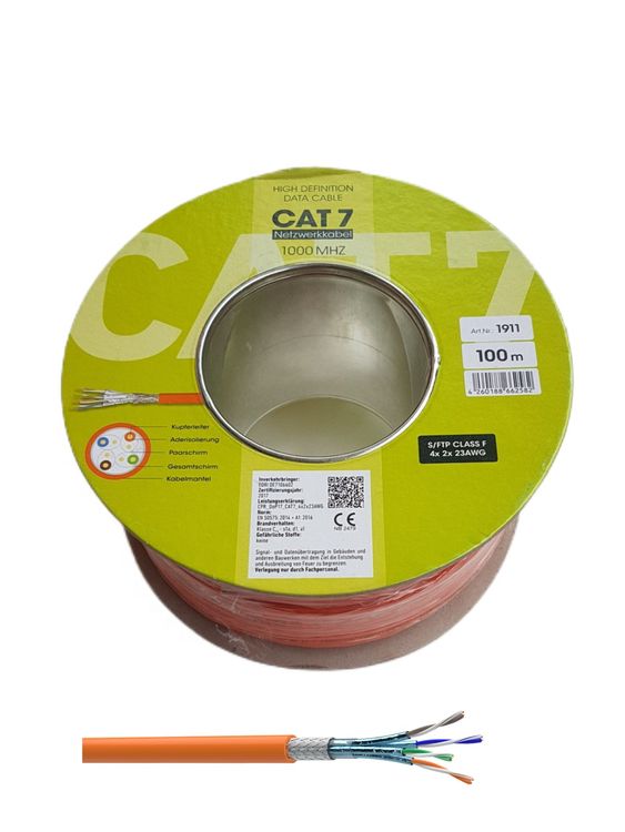 Cat7 Netzwerkkabel 100m 1000MHz (Neu und originalverpackt) in Perlen für CHF 79.95 – mit ...