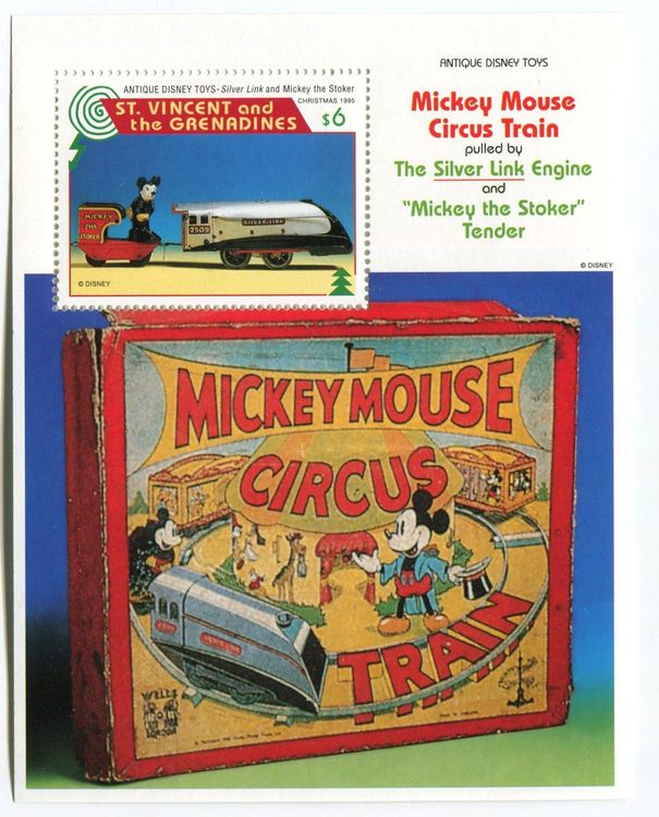 Block "Walt Disney. Micky Maus". St. Vincent (Neu und originalverpackt ...
