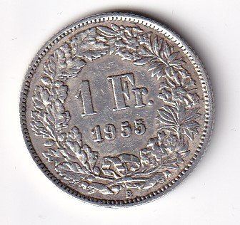Schweiz 1 Fr. 1955 rar (Gebraucht) in Neuchâtel für CHF 12 – mit Lieferung auf Ricardo kaufen