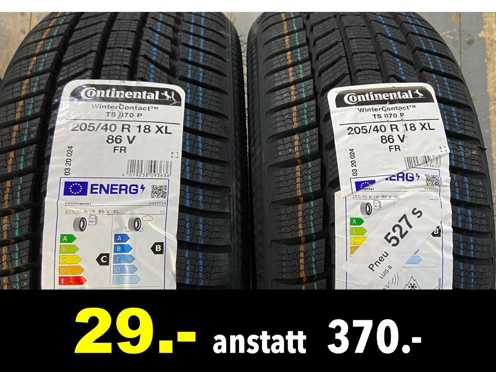 205/ 40 R18, Continental - 2 Stück /527s | Kaufen auf Ricardo