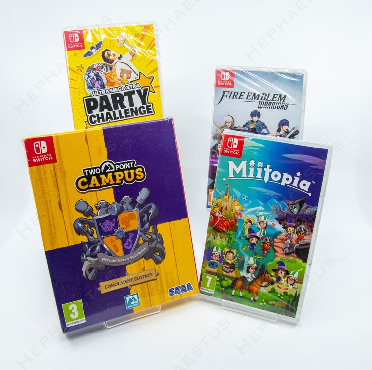 4x NSW: Ultra Mega X, Miitopia, Two Point, Fire Emblem - NEU | Kaufen ...