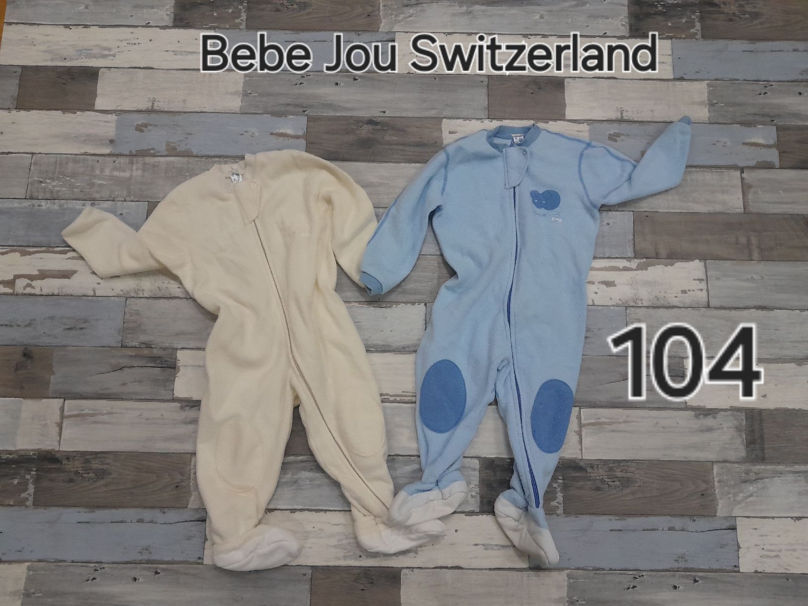 104 ZEWI zwei warme Pijamas Bebe Jou Fleece Füsse (Gebraucht) in ...