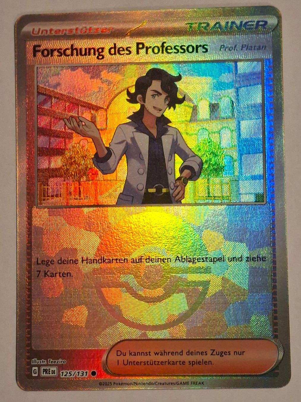 Forschung des Professors Pokeball Holo Karte 125/131 DE 2025 (Neu ...