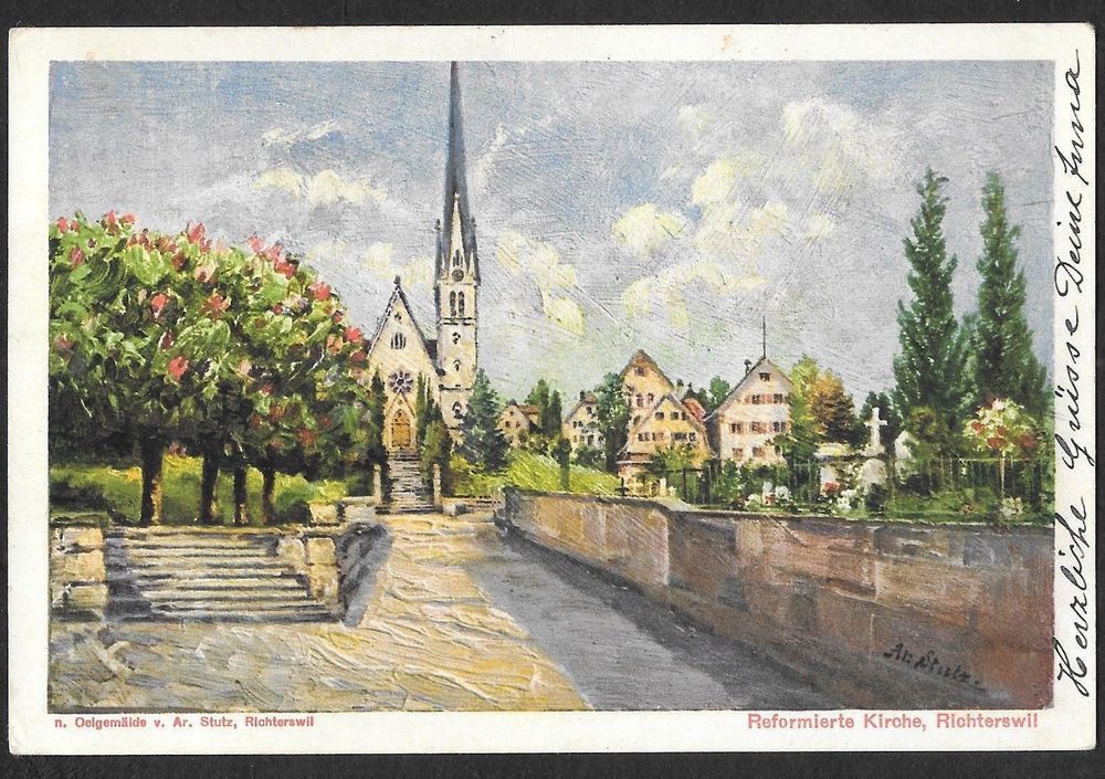Richterswil Künstlerkarte Ar. Stutz (Gebraucht) in Olten für CHF 25 ...