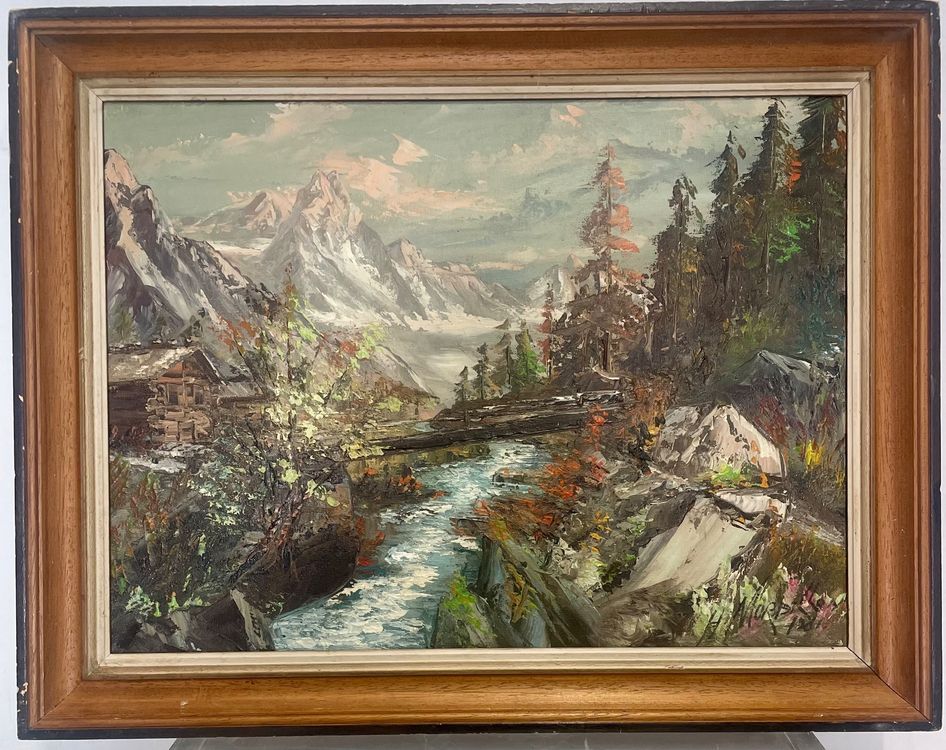 Grosse Landschaft Gemälde Unleserlich Signiert (Gebraucht) in Root für CHF 55 – mit Lieferung ...