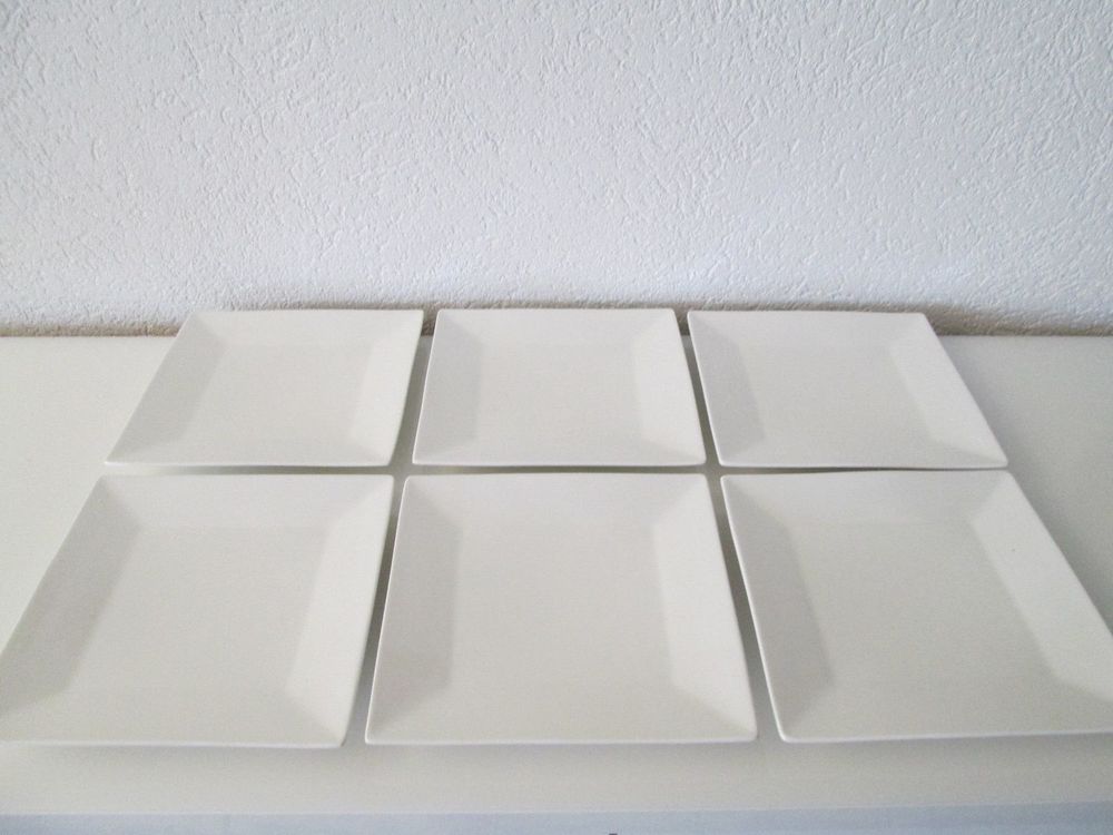 Teller, weiss, 18,5cm.× 18,5 cm - 6 Stk. | Kaufen auf Ricardo