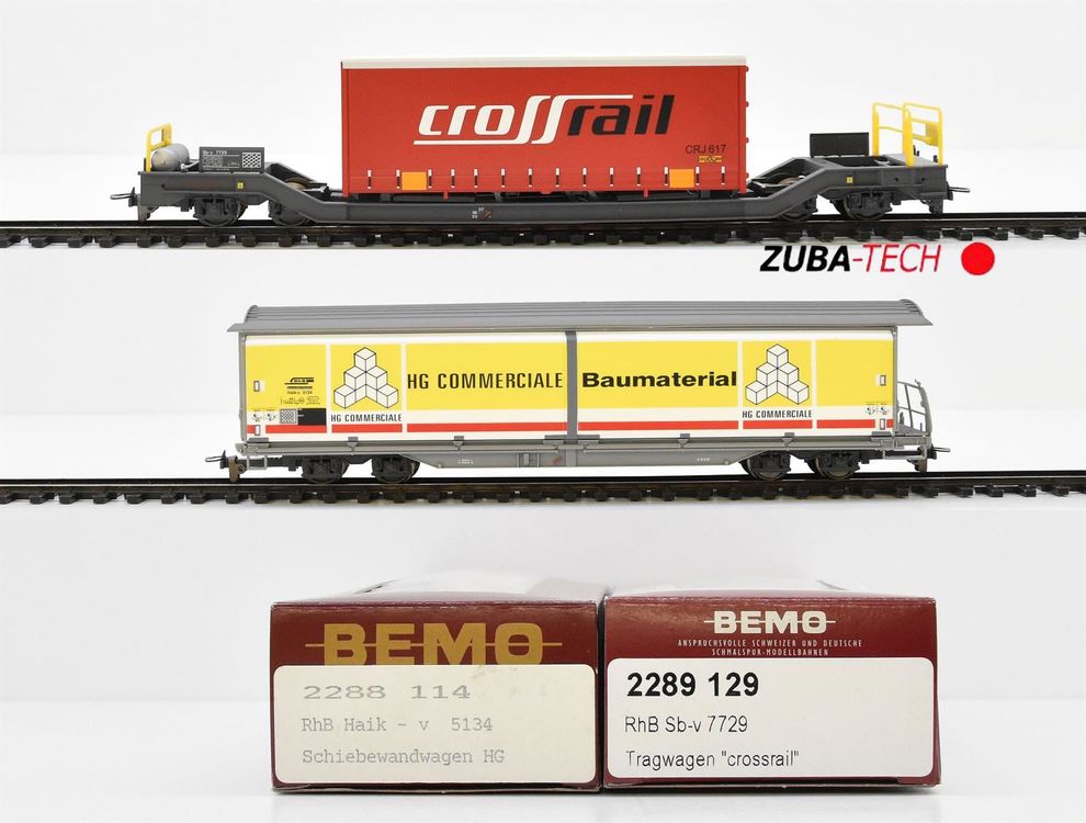 Bemo 2x Güterwagen RhB H0m GS mit OVP | Kaufen auf Ricardo