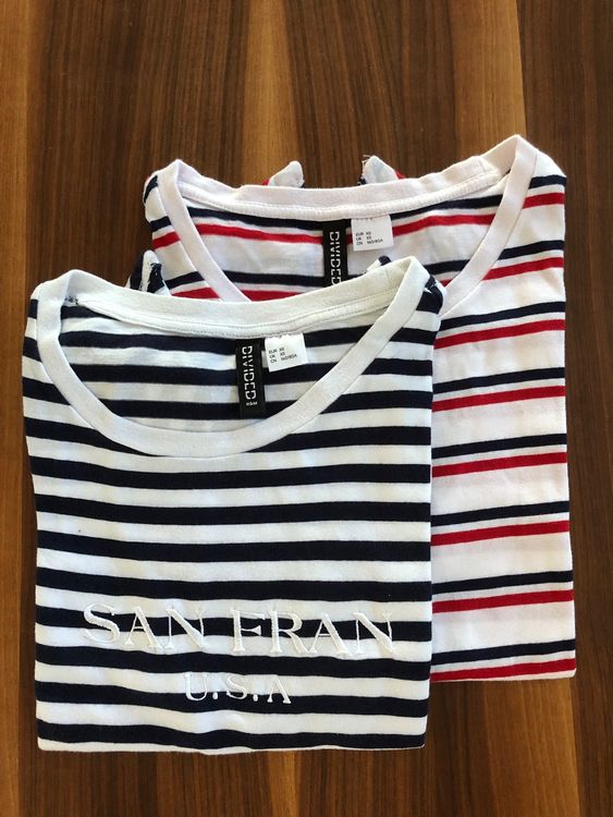 2 T-Shirts, Grösse XS, H&M (Gebraucht) in Oberkirch LU für CHF 5 – mit Lieferung auf Ricardo kaufen