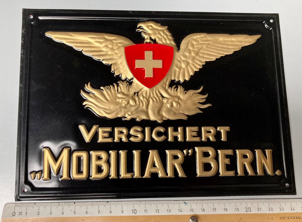 Blechschild, Werbeschild MOBILIAR, Bern, Rarität, | Kaufen auf Ricardo