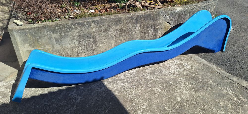 Blaue Kinder Rutschbahn Gartenspass für den Sommer | Kaufen auf Ricardo