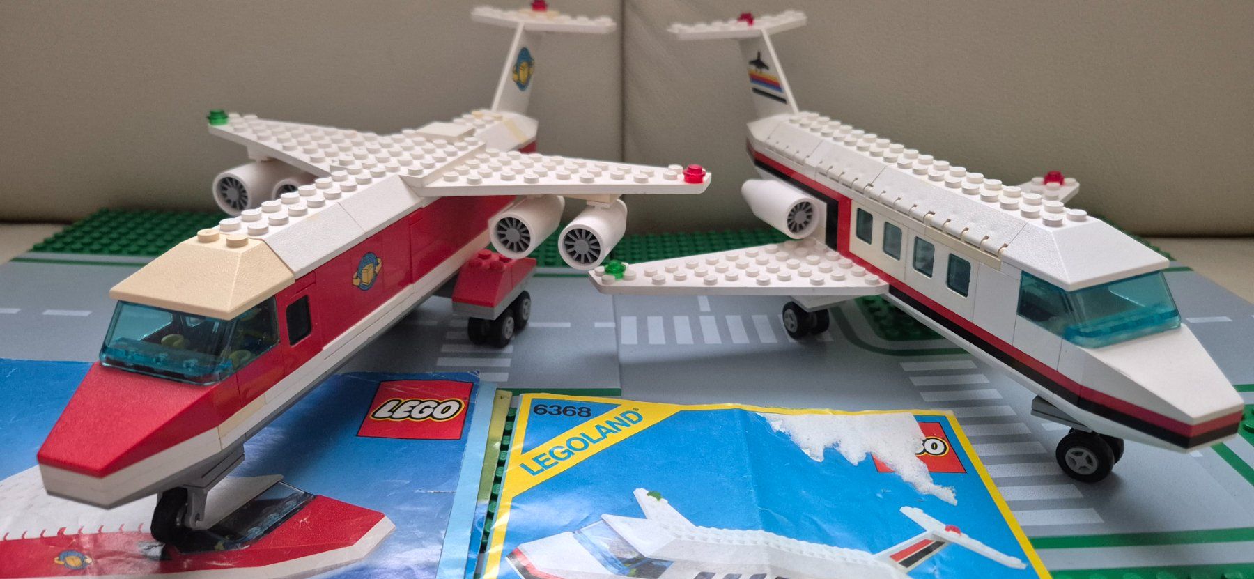 Lego 6375 und 6368 Flugzeuge, Bodenplatten 1985-93 Vintage (Gebraucht ...