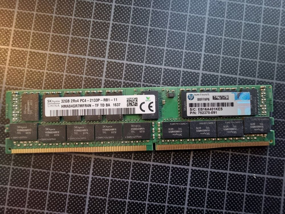 HP 32GB (1x32GB) Dual Rank x4 PC4-2133P (Gebraucht) in für CHF 25 – mit ...