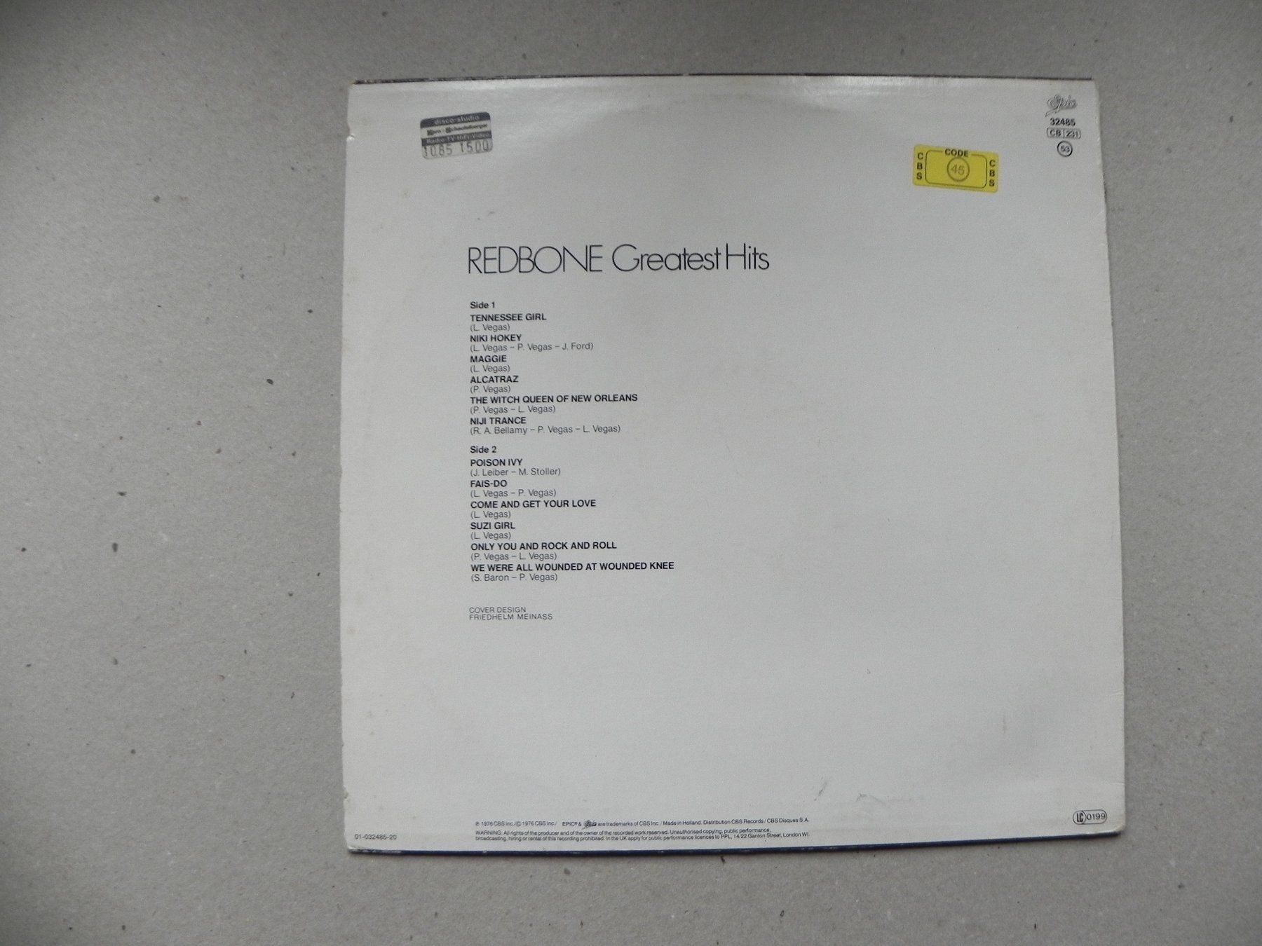 LP USA Blues Folk Rock Pop Band Redbone 1976 Greatest Hits (Gebraucht ...