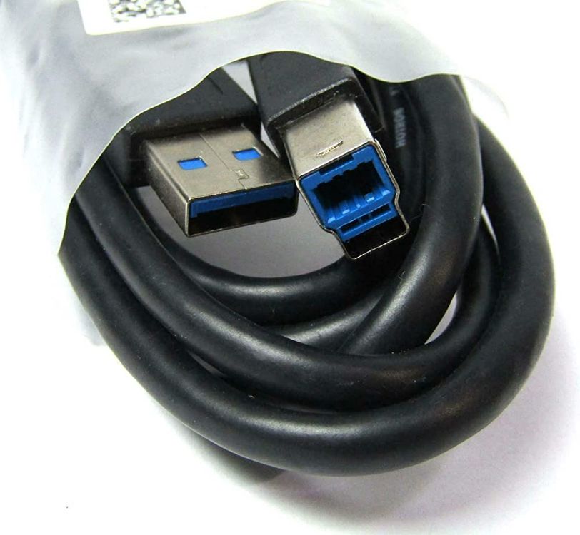 HP USB-A-USB-B 3.0 High Speed Kabel, schwarz, 1.8m, neu/OVP (Neu und originalverpackt) in ...