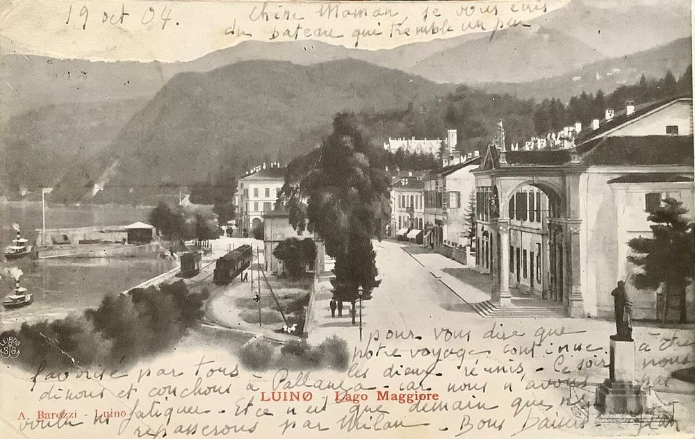 1904 - Antike AK - Luino Lago Maggiore - Strassenbahn (Gebraucht) in Root für CHF 3 – mit ...