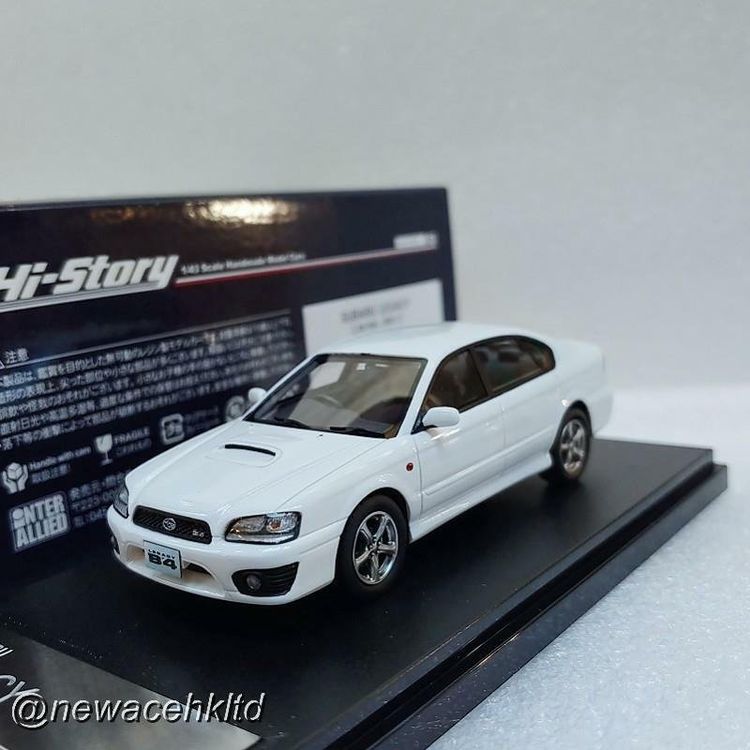 Subaru Legacy B4 RSK 2000-2003 RHD weiss 1:43 von Hi-Story (Neu und originalverpackt) in ...