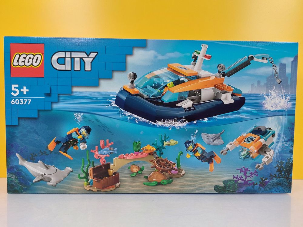 LEGO City 60377 Meeresforscher-Boot mit Wassertieren NEU (Neu und ...