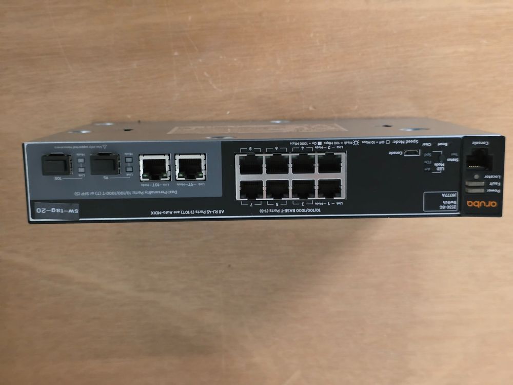 HPE Aruba 2530-8G Switch (Model: J9777A whit power cable.. (Gebraucht ...
