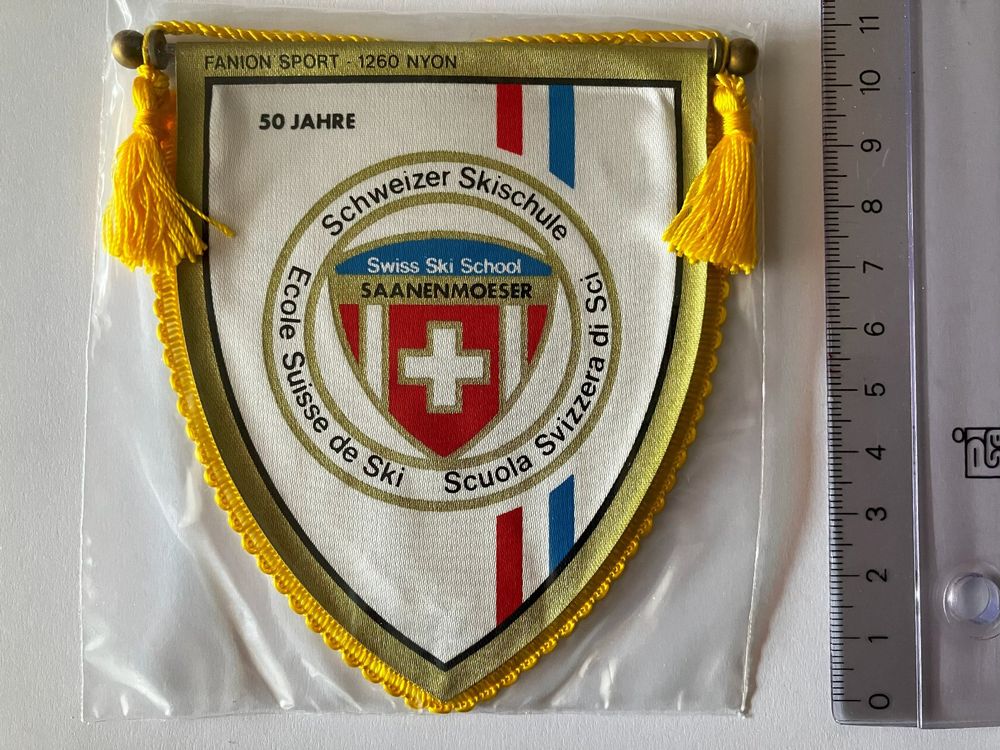 Vintage Fanion/Wimpel ESS SAANENMOESER (Neu und originalverpackt) in ...