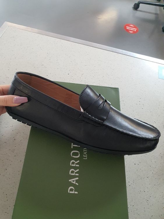 Parrotto Ledermokassins schwarz neu, 46 (Neu und originalverpackt) in ...